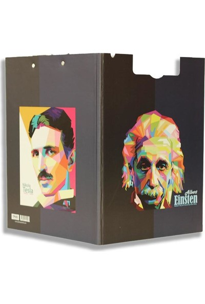 Pikas Sekreterlik Kapaklı Üstten Mekanizmalı Desenli A4 Tesla