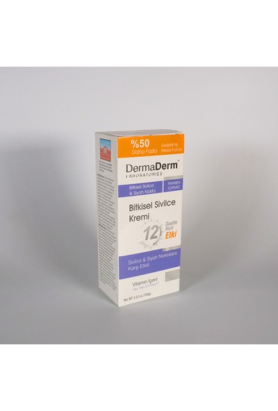Dermaderm Bitkisel Sivilce Kremi 100 gr