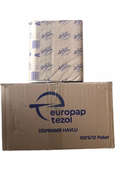 Dolce 150'LI Dispenser Havlu 12 Paket Dolce 150'LI Dispenser Havlu 12 Paket