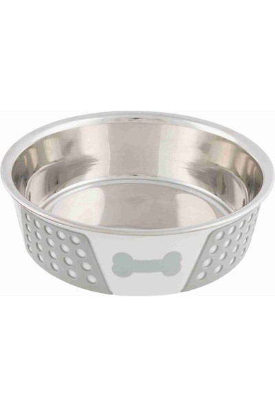 Moderna Trixie Köpek Mama Su Kabı, Paslanmaz Çelik/silikon, 1,4lt/ø 21 Cm, Beyaz/gri Moderna Trixie Köpek Mama Su Kabı, Paslanmaz Çelik/silikon, 1,4lt/ø 21 Cm, Beyaz/gri