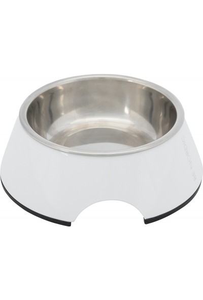 Moderna Trixie Köpek Mama ve Su Kabı, Melamin/paslanmaz Çelik, 0.2LT/Ø14CM, Beyaz