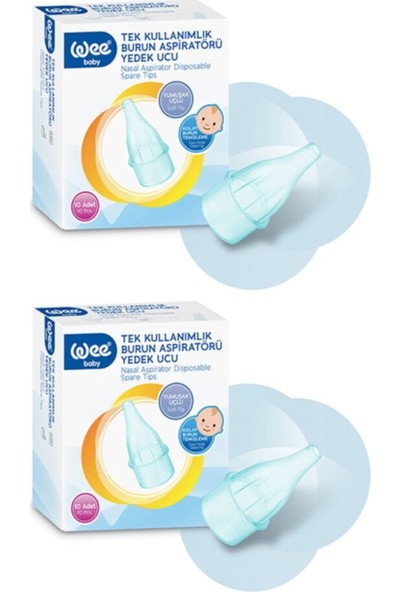 Wee Baby 20'li Burun Aspiratör Yedek Ucu