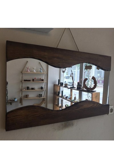 ODUNCUM Ahşap Duvar Aynası