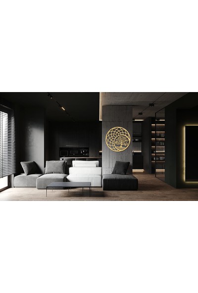 Yaşam Ağacı Gold Metal Tablo 24 cm Yaşam Ağacı Gold Metal Tablo 24 cm