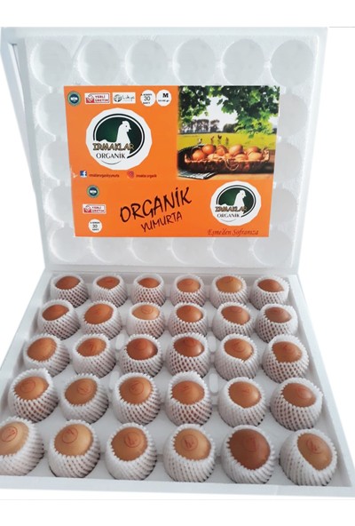 IRMAKLAR ORGANİK YUMURTA 30'lu Küçük Boy Yumurta (44 - 52 Gr)