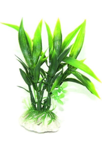 Gzg Akvaryum Plastik Bitki (Yeşil) 6 cm
