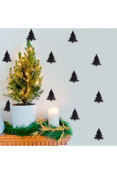 Harika Crown Stiker Ahşap Ağaç Tasarımı S832