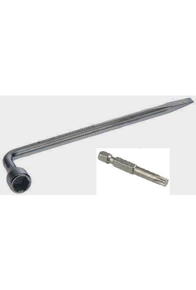 Makroyapı Pipo Tipi Siyah L Bijon Anahtarı L Tipi 19 mm + T 30 Makroyapı Pipo Tipi Siyah L Bijon Anahtarı L Tipi 19 mm + T 30