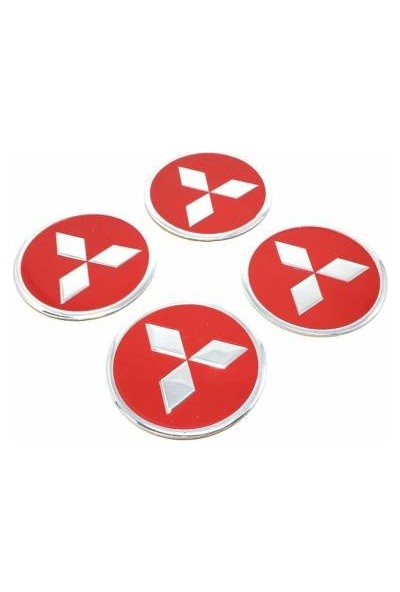 Özdemir Aksesuar Mitsubishi Alüminyum Yapıştırma Jant Göbeği Kırmızı 4'lü 60MM Özdemir Aksesuar Mitsubishi Alüminyum Yapıştırma Jant Göbeği Kırmızı 4'lü 60MM