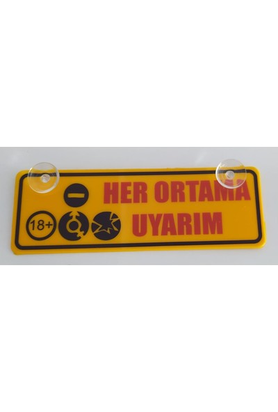 Özdemir Aksesuar Her Ortama Uyarım Vantuzlu Pleksi Cam Süsü Özdemir Aksesuar Her Ortama Uyarım Vantuzlu Pleksi Cam Süsü