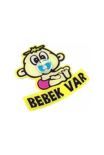 Özdemir Aksesuar Arabada Bebek Var Vantuzlu Pleksi Cam Yazısı