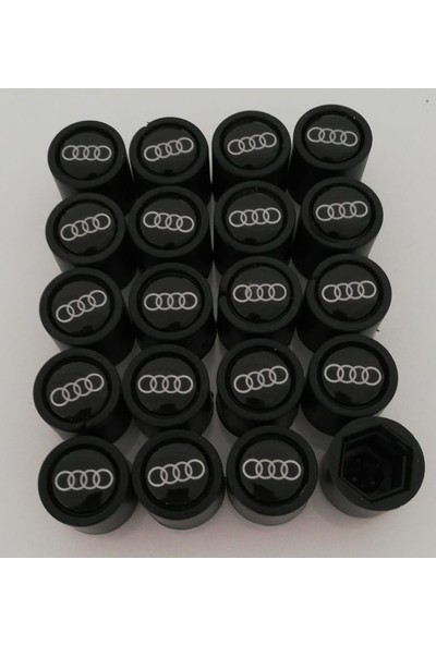 Özdemir Aksesuar Audi Silikon Bijon Kapağı Siyah 20 Adet 15MM Özdemir Aksesuar Audi Silikon Bijon Kapağı Siyah 20 Adet 15MM