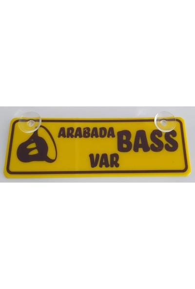 Özdemir Aksesuar Arabada Bass Var Vantuzlu Pleksi Cam Süsü Özdemir Aksesuar Arabada Bass Var Vantuzlu Pleksi Cam Süsü