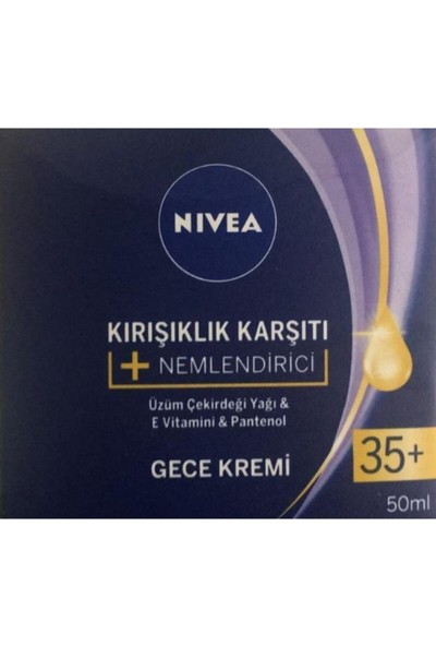 Nivea Kırışıklık Karşıtı Nemlendirici Gece Kremi 35+