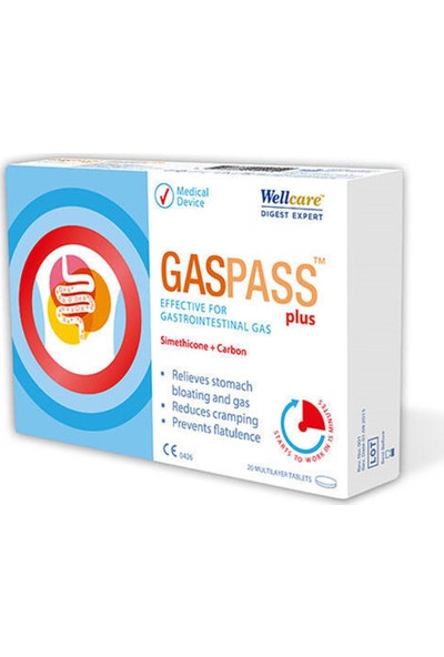 Wellcare Gaspass Plus 20 Tablet