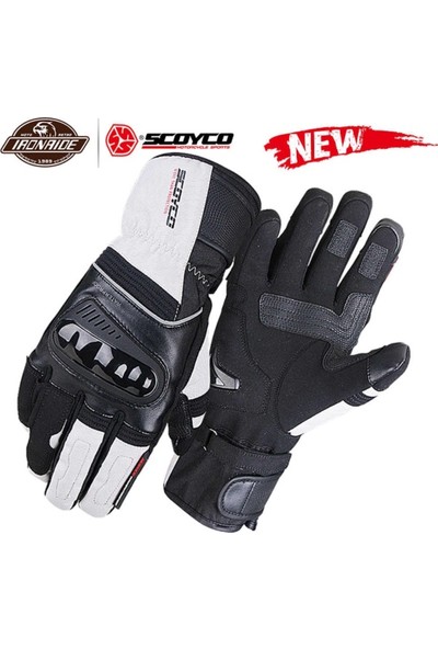 Scoyco MC82 Waterproof Kışlık Korumalı Uzun Eldiven ( Siyah-Beyaz ) Scoyco MC82 Waterproof Kışlık Korumalı Uzun Eldiven ( Siyah-Beyaz )