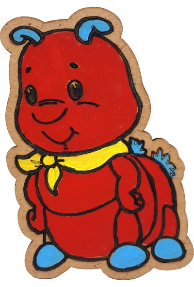 Livart Boyanabilir Ahşap Hayvan Figürü - Tırtıl Livart Boyanabilir Ahşap Hayvan Figürü - Tırtıl