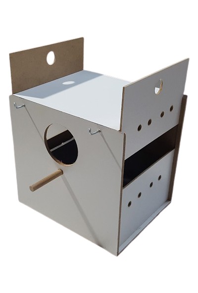 Ardeppo Muhabbet Yuvalık-Çift Sürgülü - Plastik Folluk -Ahşap Mdf Yuva 19 cm x 22 cm + 22 cm Ardeppo Muhabbet Yuvalık-Çift Sürgülü - Plastik Folluk -Ahşap Mdf Yuva 19 cm x 22 cm + 22 cm