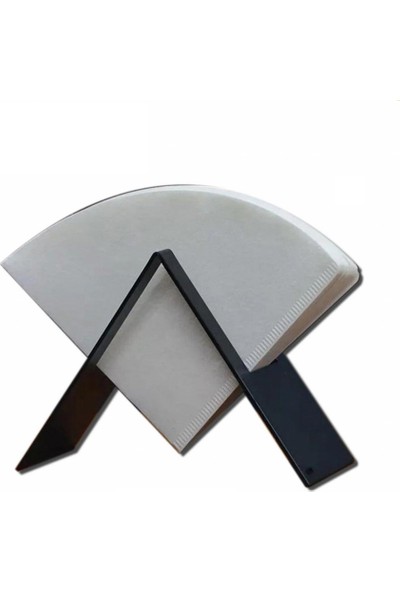 Un Caffe Metal Filtre Kahve Kağıdı Tutucu Stand Aparatı