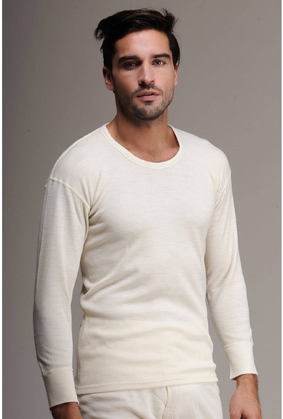 Hasyün Erkek %100 Yün Termal Uzun Kol Üst Içlik