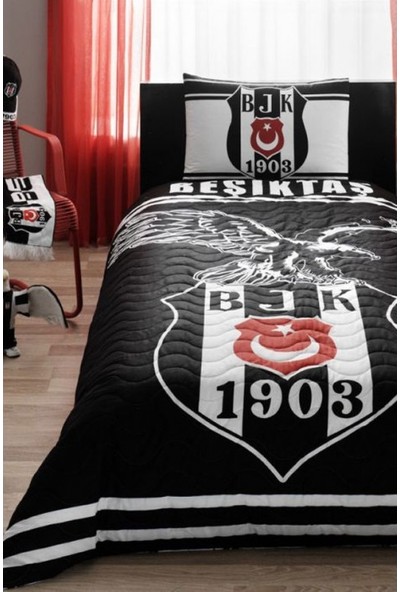 Taç Beşiktaş Dört Mevsim Tek Kişilik Nevresim Takımı