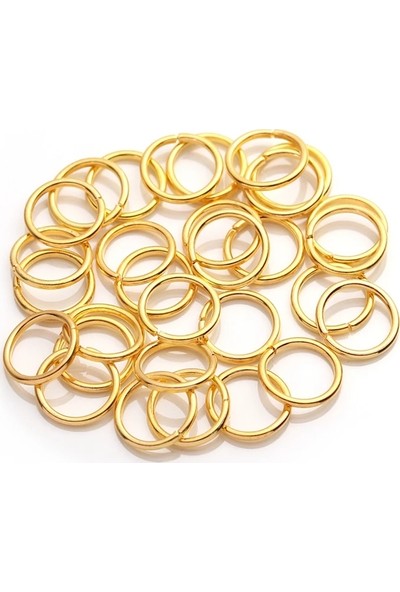 Subu Takı 5 mm Altın Renk Halka Takı Malzemesi 100'lü