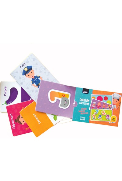 JUNO PAPER Öğrenim Kartları - Sayılar & Renkler & Meslekler JUNO PAPER Öğrenim Kartları - Sayılar & Renkler & Meslekler