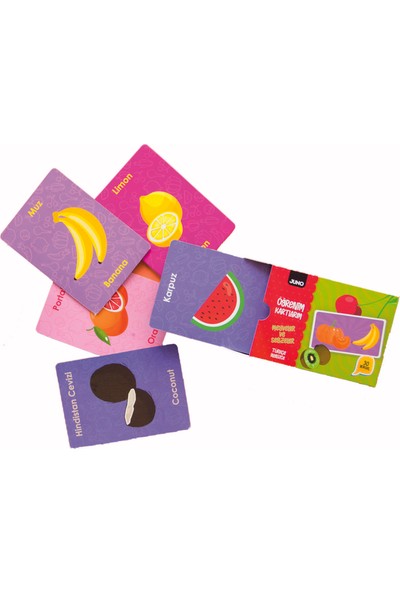 JUNO PAPER Öğrenim Kartları - Meyveler & Sebzeler