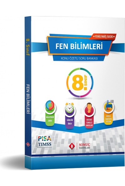 Sonuç 8. Sınıf Fen Bilimleri Konu Özetli Soru Bankası