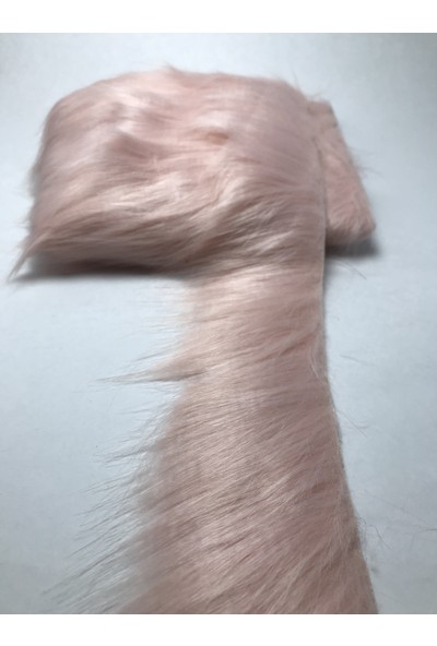 Çiçektuhafiye Yapay Kürk Şerit 8 cm Pudrapembe