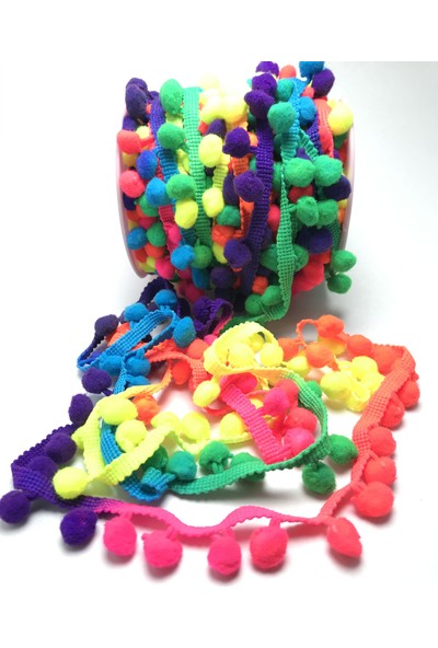 Çiçektuhafiye Şerit Ponpon 5 mt