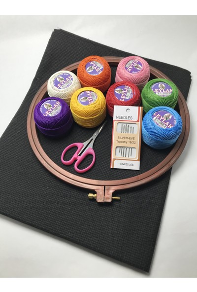 Çiçektuhafiye Etamin Kanaviçe Nakış Seti Malzemeleri Çiçektuhafiye Etamin Kanaviçe Nakış Seti Malzemeleri