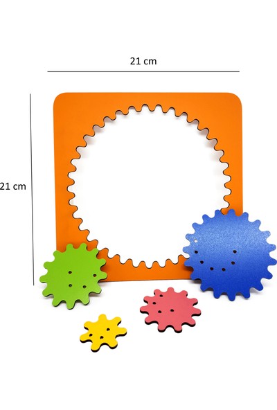 Livart Ahşap Spirograf Geometrik Desen Motif Cetveli