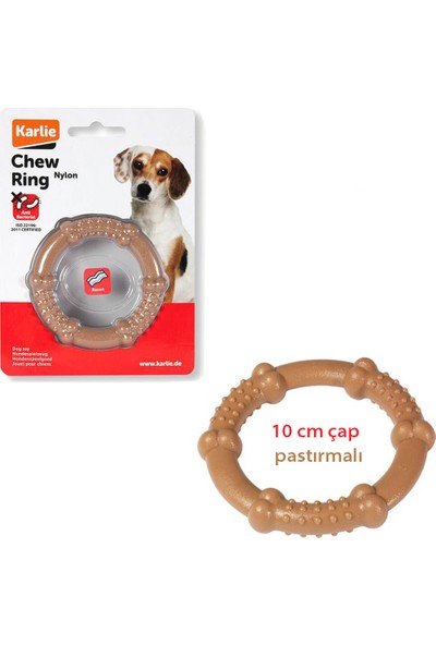 Karlıe Naylon Çiğneme Halkası Pastırmalı 10CM Karlıe Naylon Çiğneme Halkası Pastırmalı 10CM