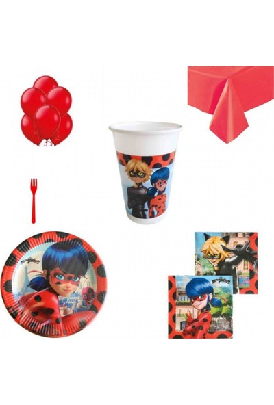 Hayaller Dükkanı Kare Kedi ve Uğur Böceği Mıraculous Doğum Günü Süsleri Masa Seti Parti Seti Ekonomik Set 8 Kişilik Hayaller Dükkanı Kare Kedi ve Uğur Böceği Mıraculous Doğum Günü Süsleri Masa Seti Parti Seti Ekonomik Set 8 Kişilik