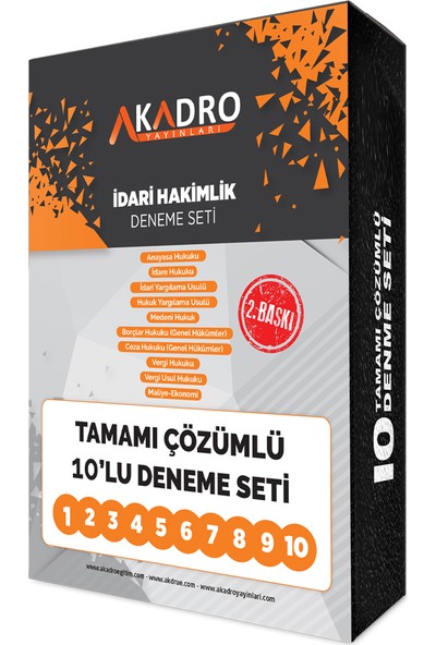 İdari Hakimlik 10 Lu Deneme 2. Baskı - Soner Ceylan