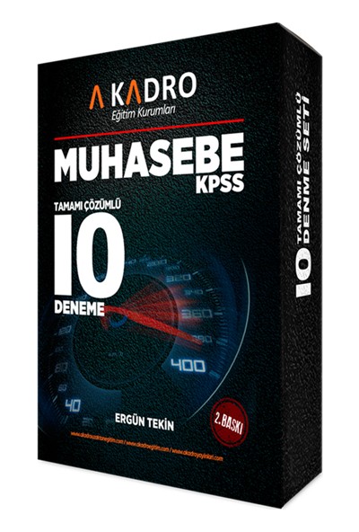 Muhasebe Tamamı Çözümlü 10 Deneme 2. Baskı - Ergün Tekin Muhasebe Tamamı Çözümlü 10 Deneme 2. Baskı - Ergün Tekin