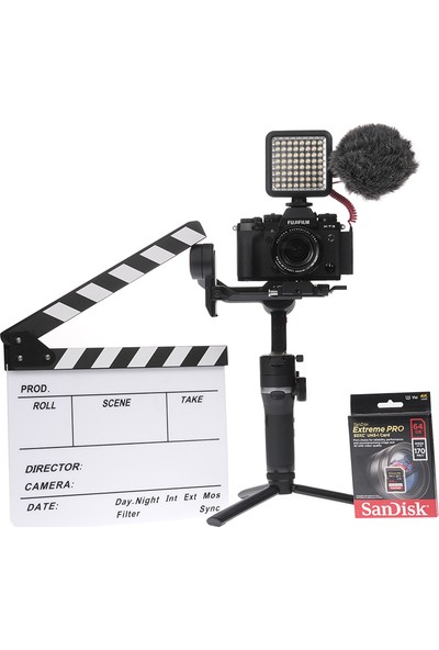 Fujifilm X-T3 Siyah + XF18-55MM + Weebill-S Gimbal Videographer Kit Fujifilm X-T3 Siyah + XF18-55MM + Weebill-S Gimbal Videographer Kit