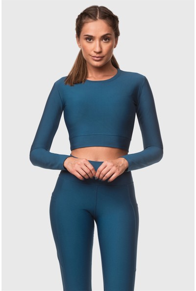 Superstacy Crop Top Petrol Mavisi