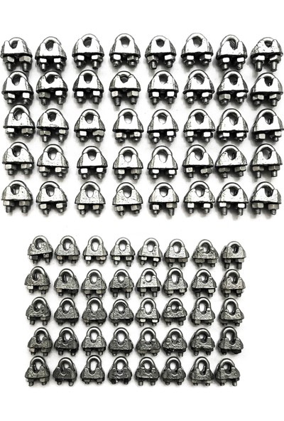 Emek Çelik Halat Galvanizli Dın 741 Klemens Kerye Seti Iki Ölçüden 100’ER Adet Emek Çelik Halat Galvanizli Dın 741 Klemens Kerye Seti Iki Ölçüden 100’ER Adet