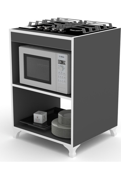 Kenzlife ocak dolabı figen gri 85x60x57 mutfak modül mini fırın ankastre ocak için Kenzlife ocak dolabı figen gri 85x60x57 mutfak modül mini fırın ankastre ocak için