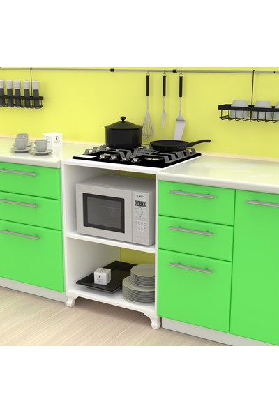 Kenzlife ocak dolabı iclal byz 85x60x57 mutfak klasik setüstü ocak için modül