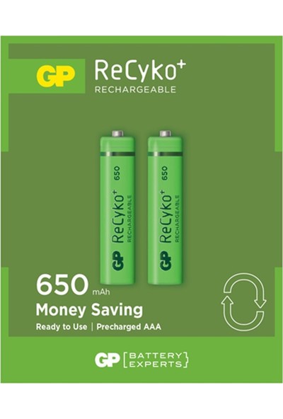 Gp 650 Recyko R03 Ince Kalem Aaa 2'li Pil 661100