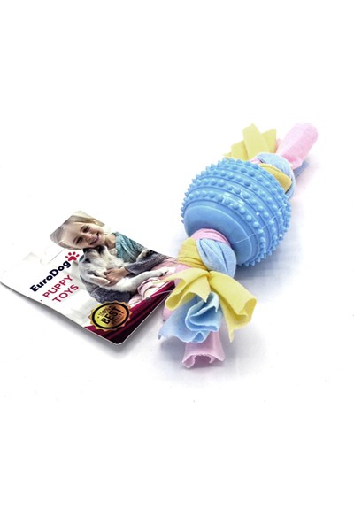 Eurodog Puppy Toys Mavi Tırtıklı Top Diş Kaş.oy.