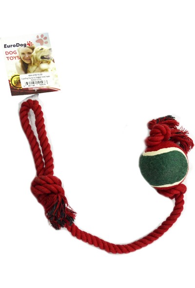 Eurodog Diş Ipi Üç Düğüm Tenis Toplu Kırmızı 53 cm Eurodog Diş Ipi Üç Düğüm Tenis Toplu Kırmızı 53 cm