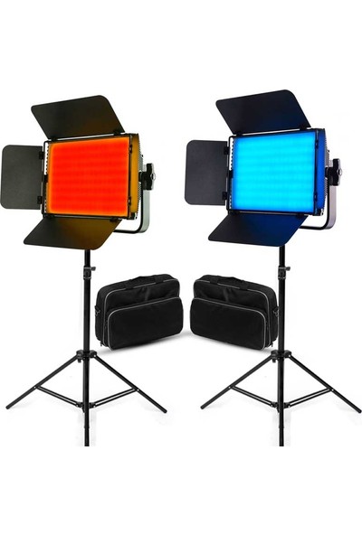 Gdx Cf-Led 600RGB 2’li Sürekli Panel LED Işık Seti Gdx Cf-Led 600RGB 2’li Sürekli Panel LED Işık Seti