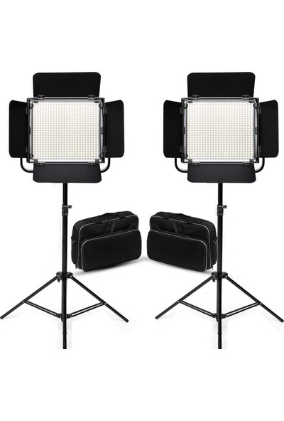 Gdx Cf-Led 600C 2’li Sürekli Panel LED Işık Seti Gdx Cf-Led 600C 2’li Sürekli Panel LED Işık Seti