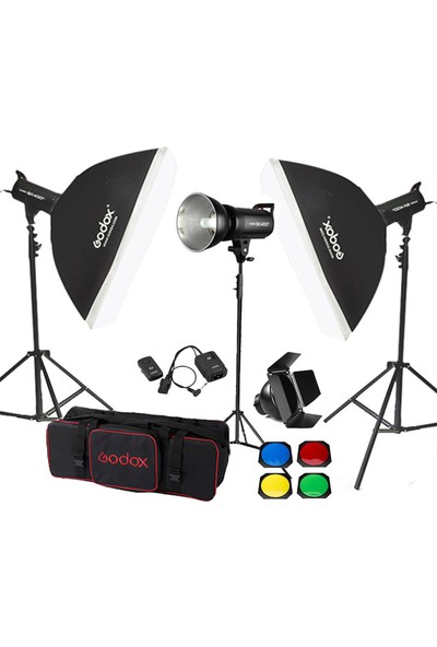 Godox SK400 Iı W/s 3’lü Stüdyo Paraflaş Softbox Seti Godox SK400 Iı W/s 3’lü Stüdyo Paraflaş Softbox Seti