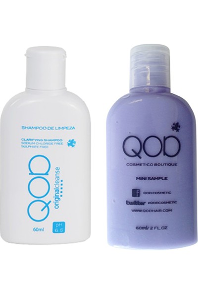Qod Max Silver Kalıcı Brezilya Fönü Shot Kiti 60 ml Qod Arındırıcı Şampuan + 60 ml Qod Max Silver