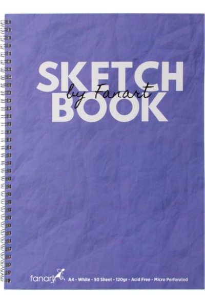 Fanart Academy Sketchbook A4 Spiralli Eskiz Defteri Kapak Mor Fanart Academy Sketchbook A4 Spiralli Eskiz Defteri Kapak Mor